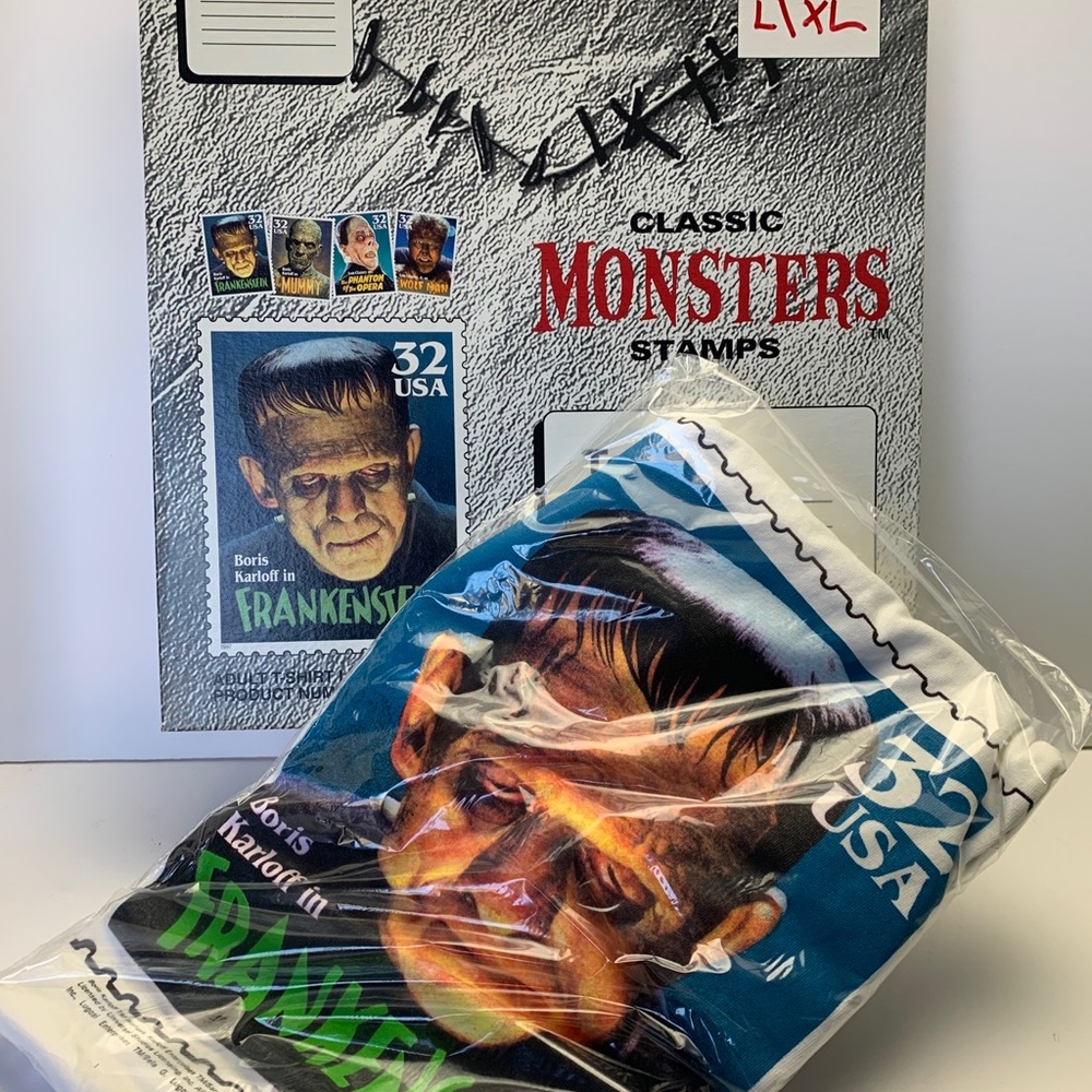 Vintage Frankenstein Monster Usps Stamp Boris Karloff… - Gem